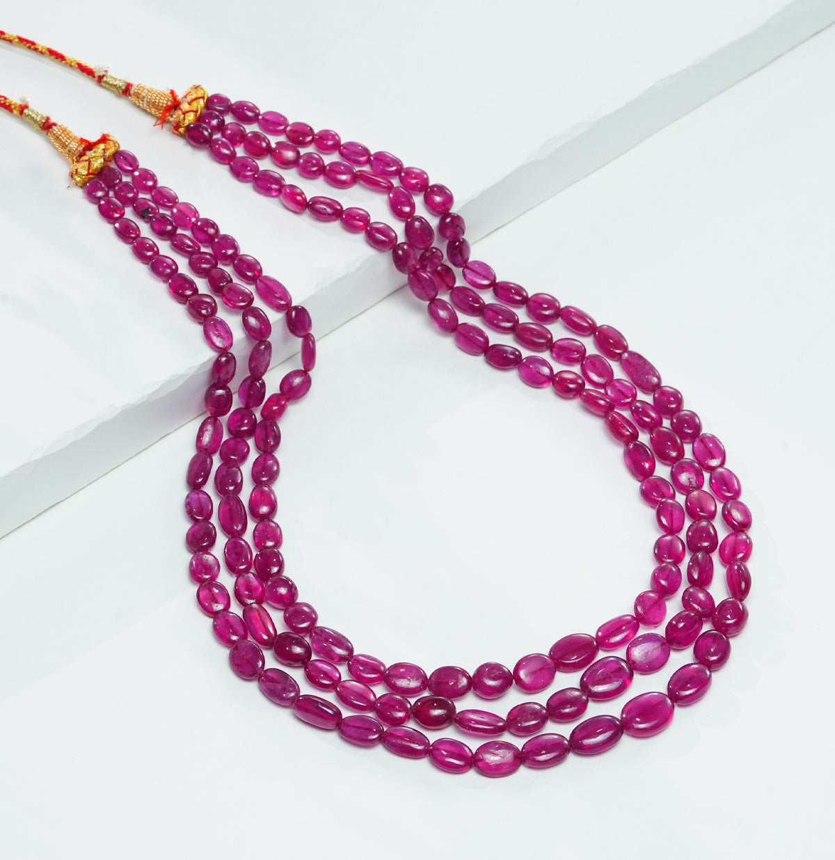 Natural Ruby Beads Necklace | Darpan Mangatrai – Darpan Mangatrai ...