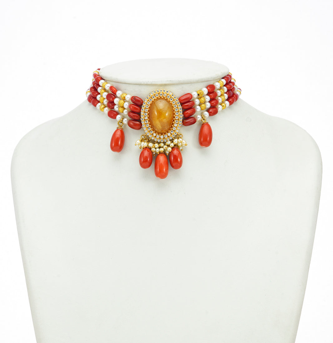 Stone Choker – Darpan Mangatrai Pearls & Jewellers