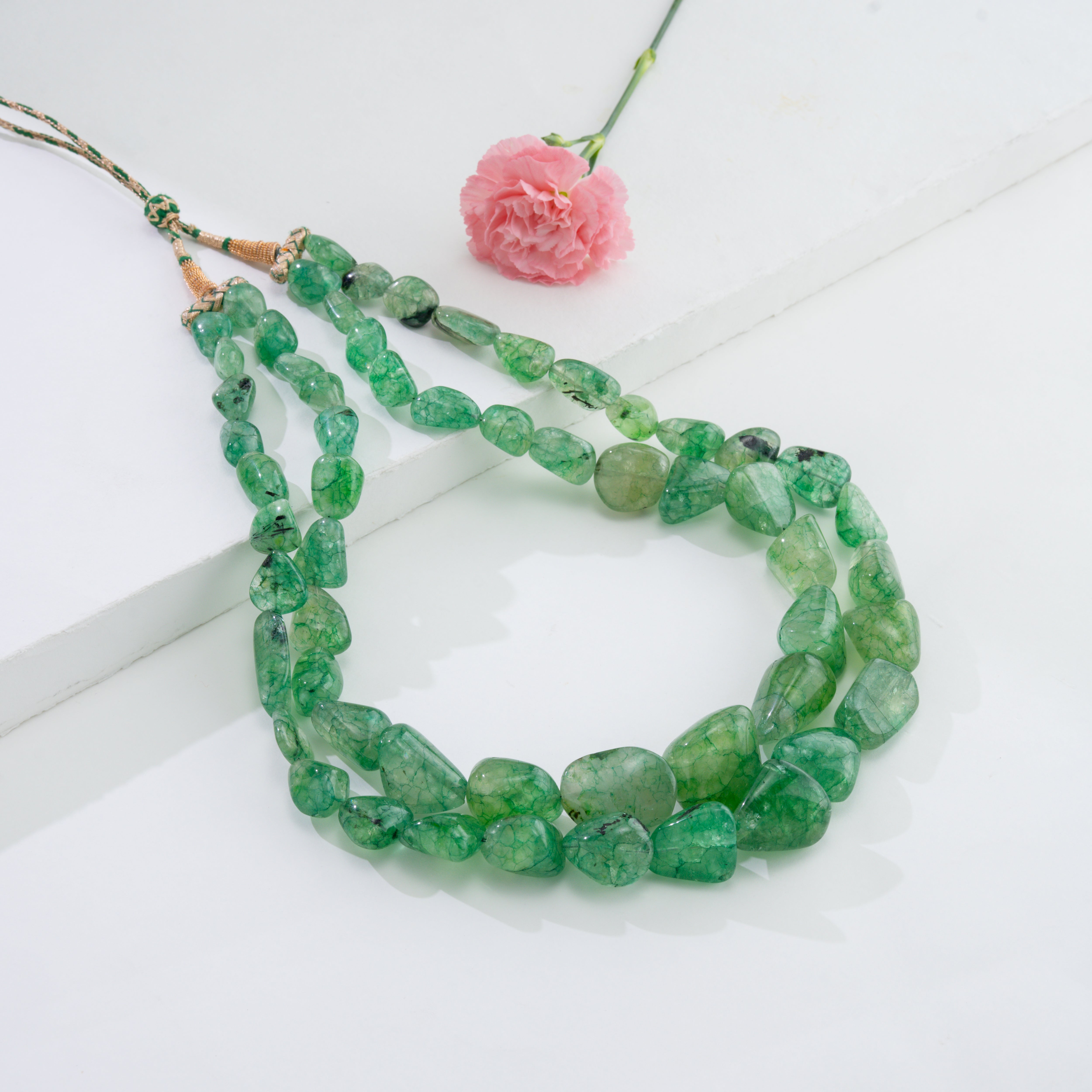 Green Semi Precious Stone Necklace | Darpan Mangatrai – Darpan ...