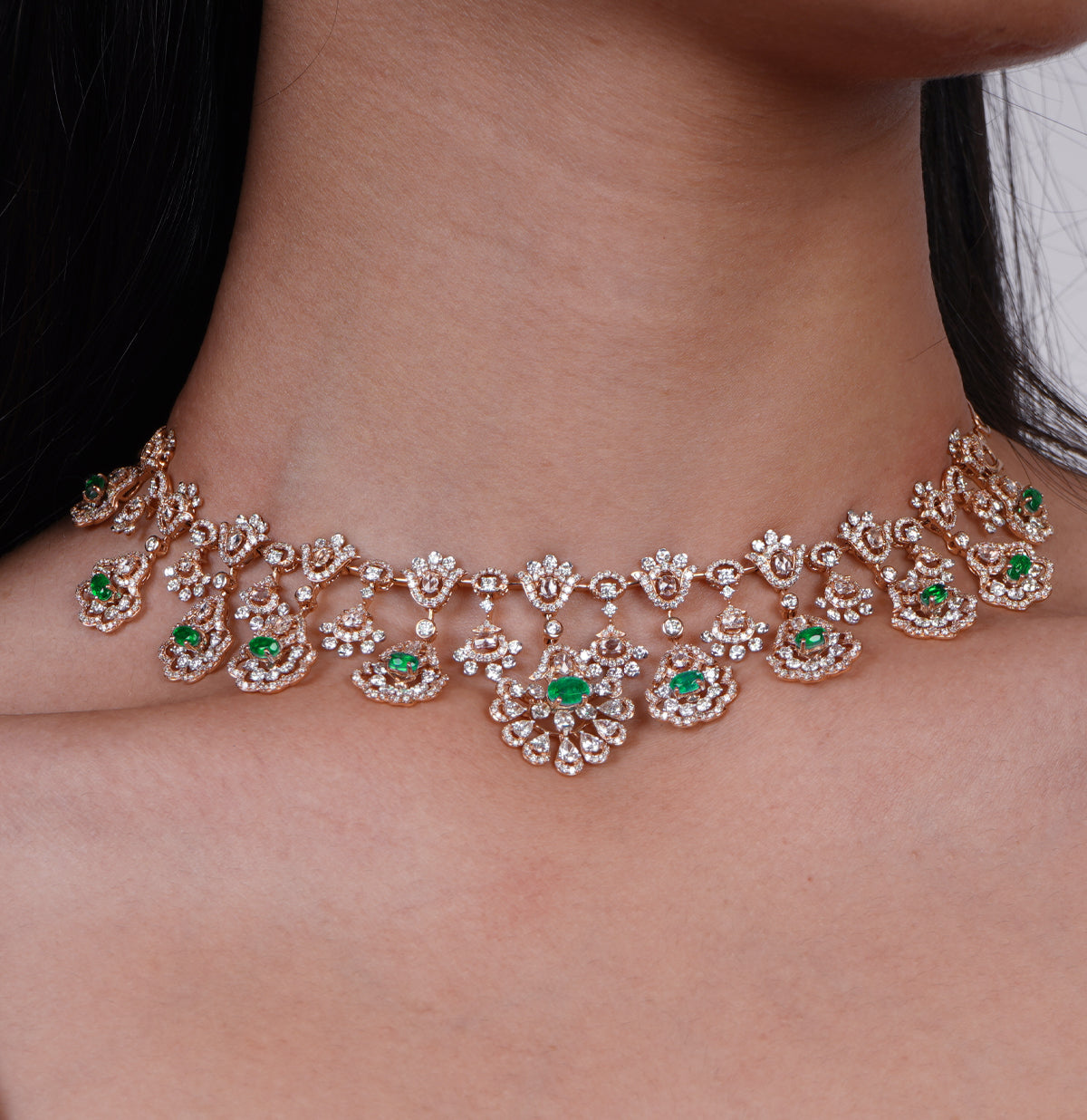 Charming Diamond Necklace Set | Darpan Mangatrai – Darpan Mangatrai ...