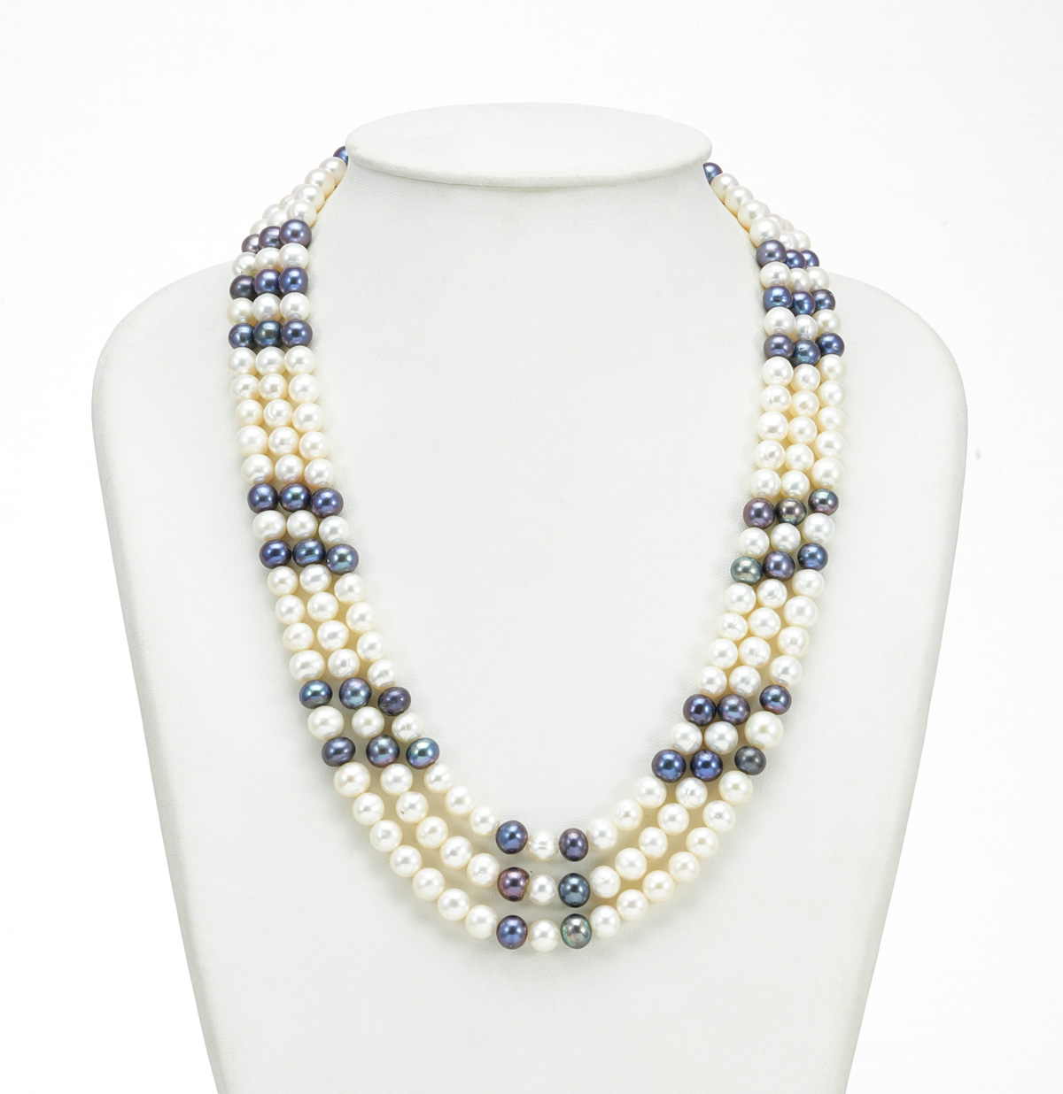 Freshwater Multicolor Pearl Necklace Set Classic Style Mangatrai